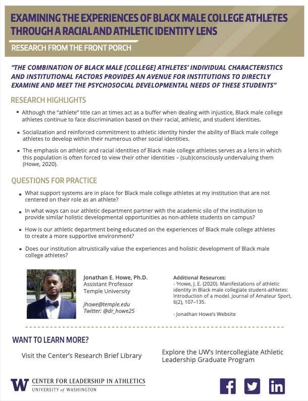 Research Briefs | UW Center for Leadership in Athletics