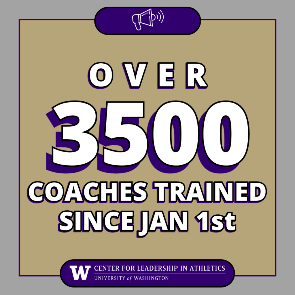 UW CLA Coach Training Update | UW Center for Leadership in Athletics