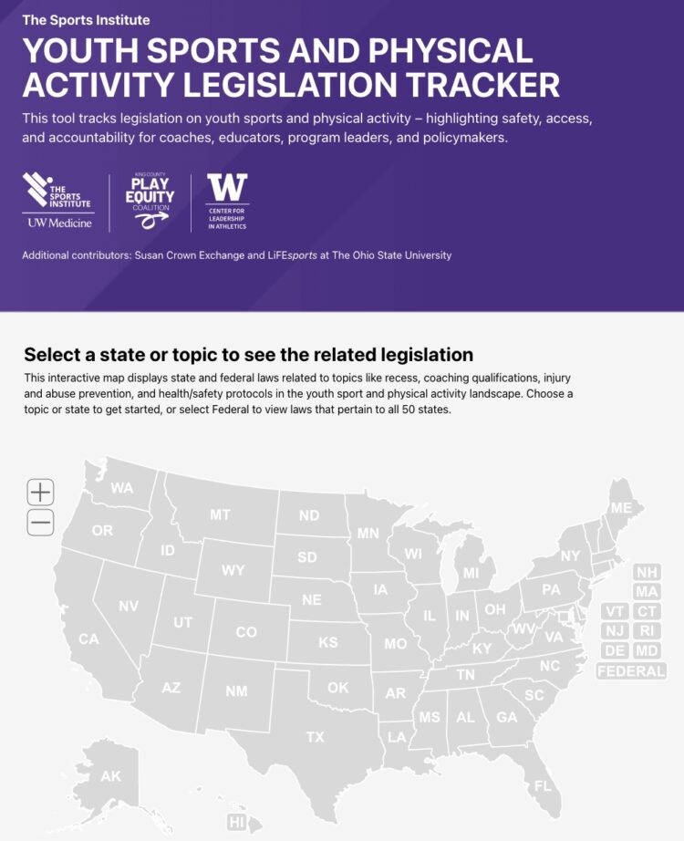 Youth Sports and Physical Activity Legislation Tracker | UW Center for ...